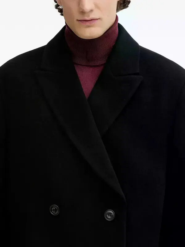 Hugo Button-cuff Double-breasted Coat