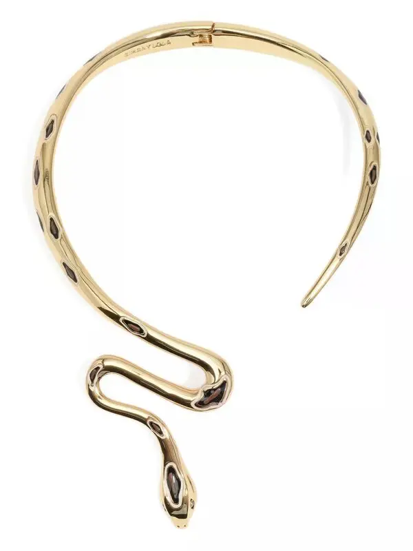 Bimba Y Lola Snake Design Necklace - Gold