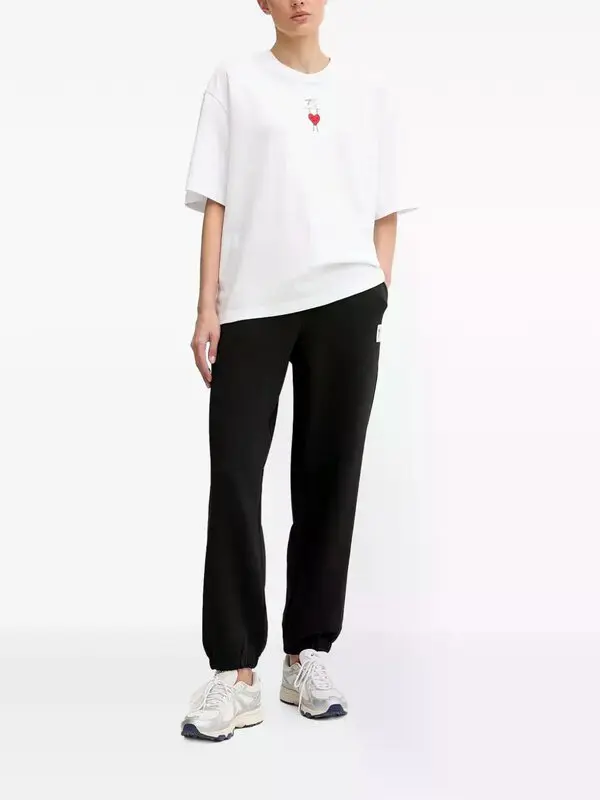EA7 Drawstring-fastening Track Pants - Black