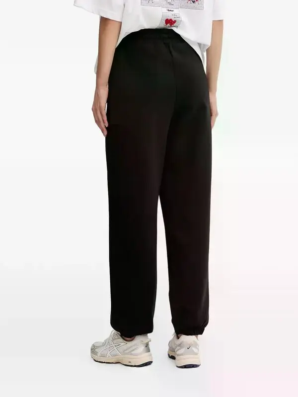 EA7 Drawstring-fastening Track Pants - Black