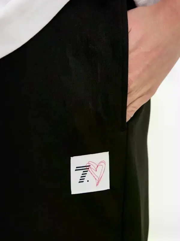 EA7 Drawstring-fastening Track Pants - Black