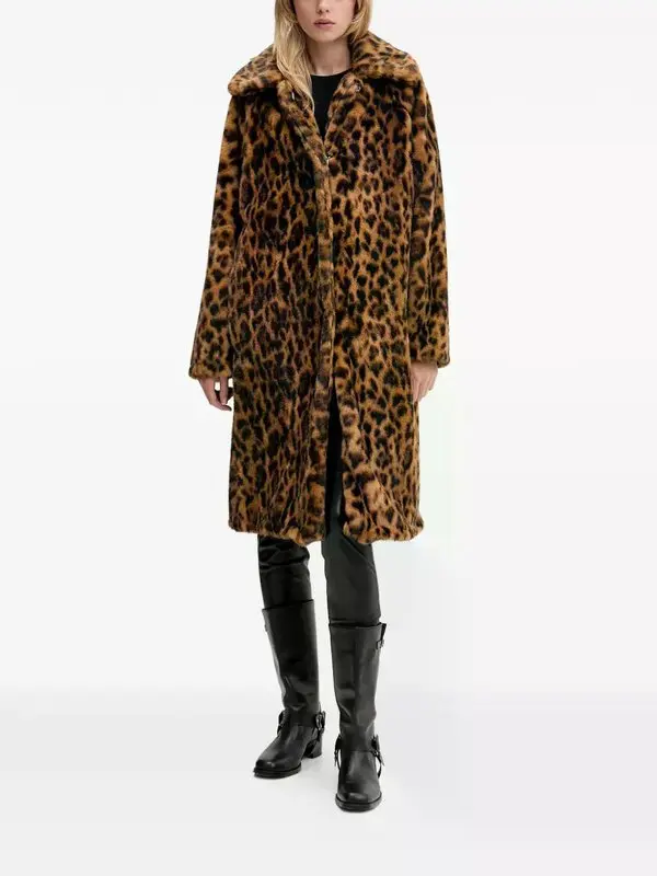 Hugo Animal-pattern Faux-fur Coat