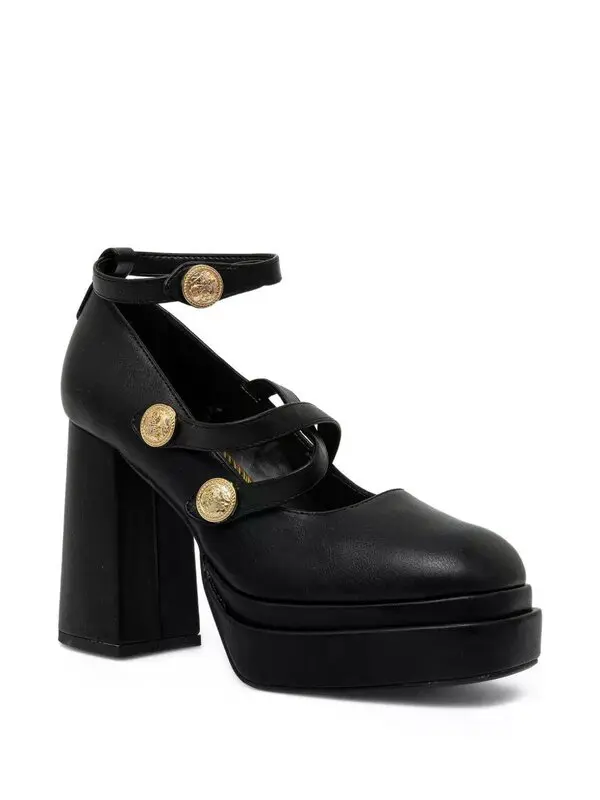 BUFFALO 110mm May Mary Platform Strap Pumps