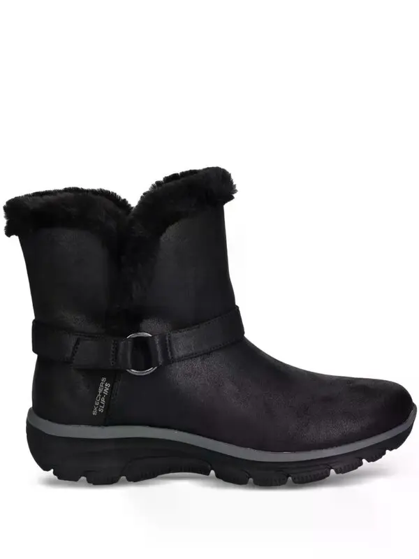 Sketchers Fur-trim Buckle Boots