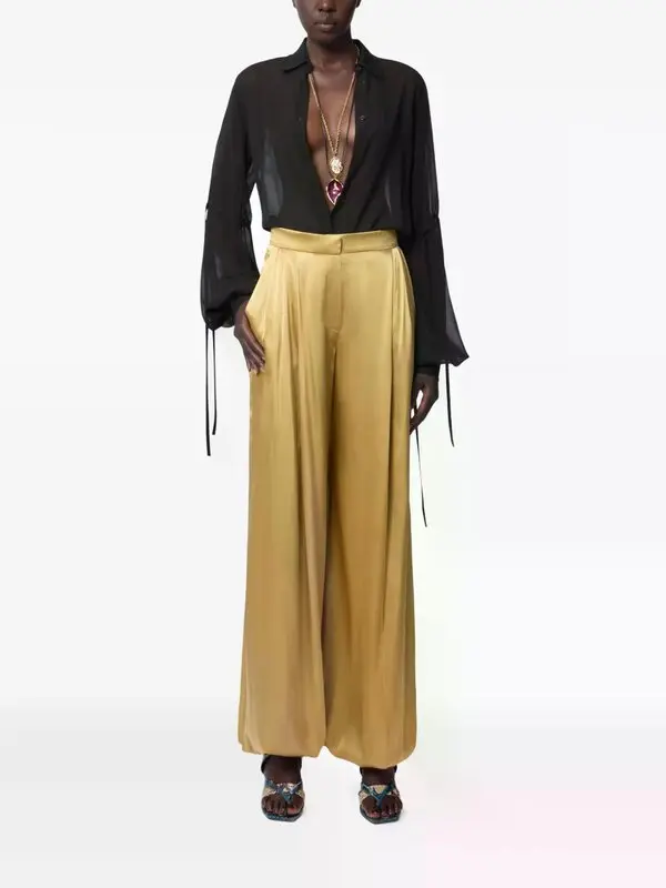 Nina Ricci Pleated Palazzo Pants