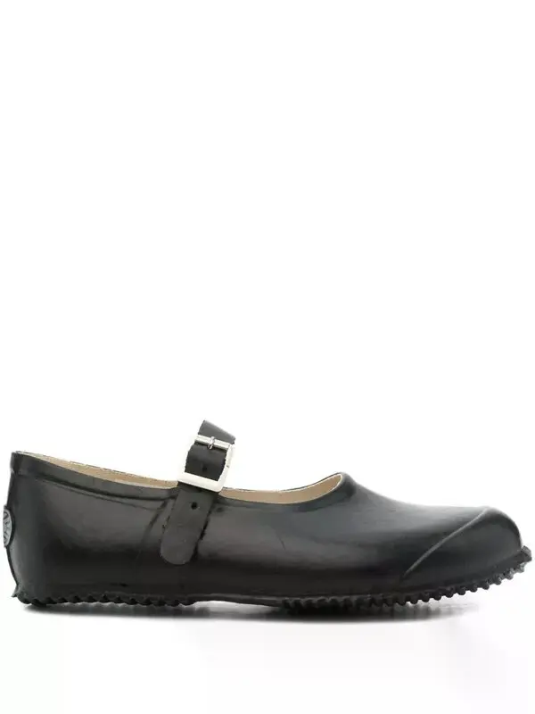 Superga Leather Ballet Flats - Black