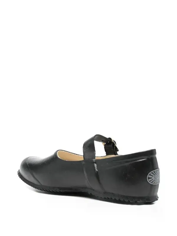 Superga Leather Ballet Flats - Black