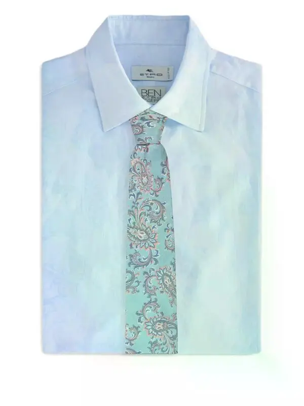 Etro Jacquard Floral Neck Tie