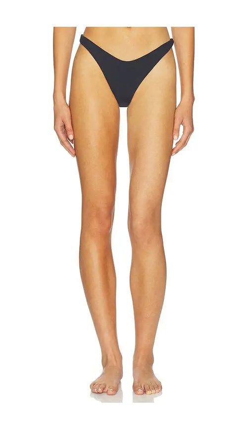 POST SWIM Ashley Bikini Bottom - Brave Black