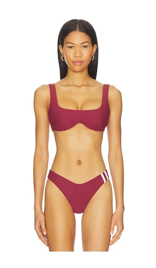 MONTCE Sporty Kaia Bikini Top - Maroon