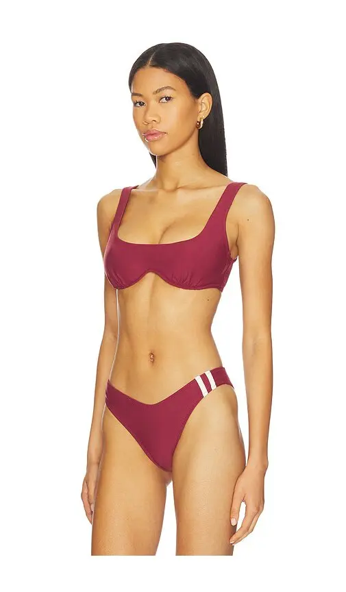 MONTCE Sporty Kaia Bikini Top - Maroon