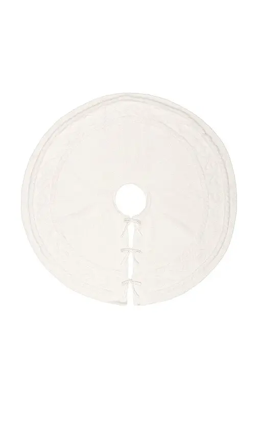 Barefoot Dreams X Cozychic Cable Holiday Tree Skirt