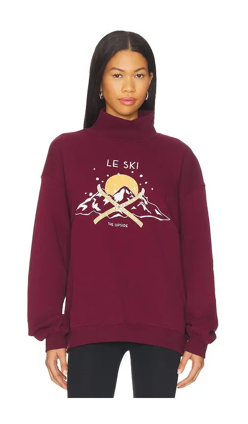 The Upside Le Ski Clementine Crew Sweatshirt