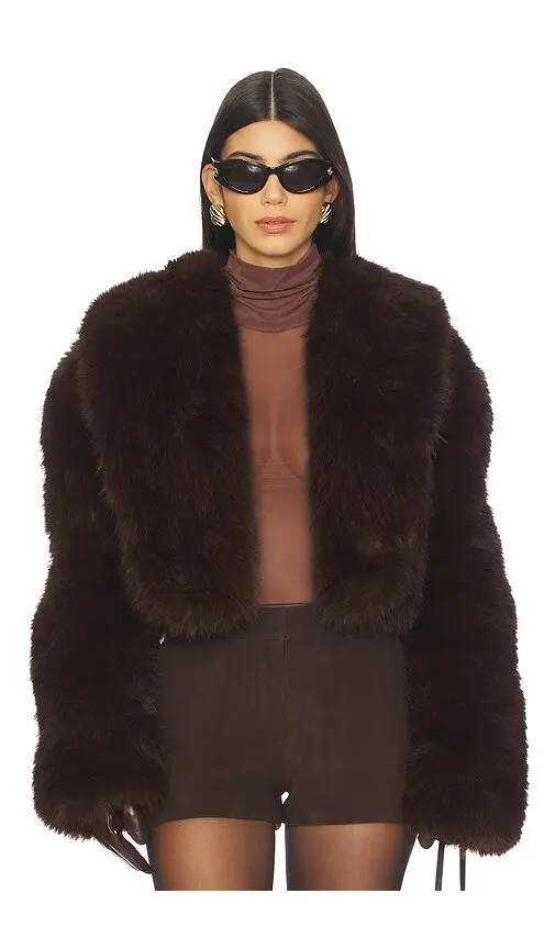 AFRM Stephanie Faux Fur Coat - Java