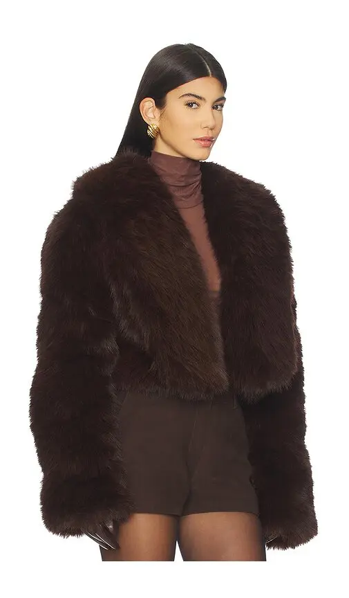AFRM Stephanie Faux Fur Coat - Java