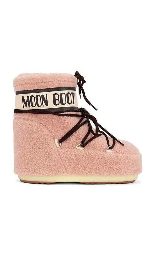 Moon Boot Icon Low Fleece Boots - Pink