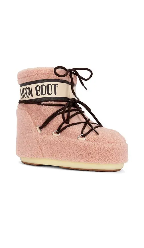 Moon Boot Icon Low Fleece Boots - Pink