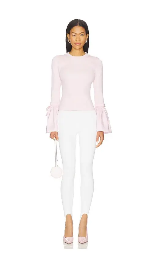 Simkhai Agata Long Sleeve Top - Blush