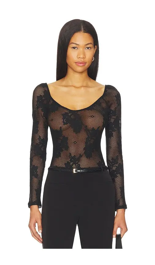 L'Agence Gwendolyn Long Sleeve Bodysuit