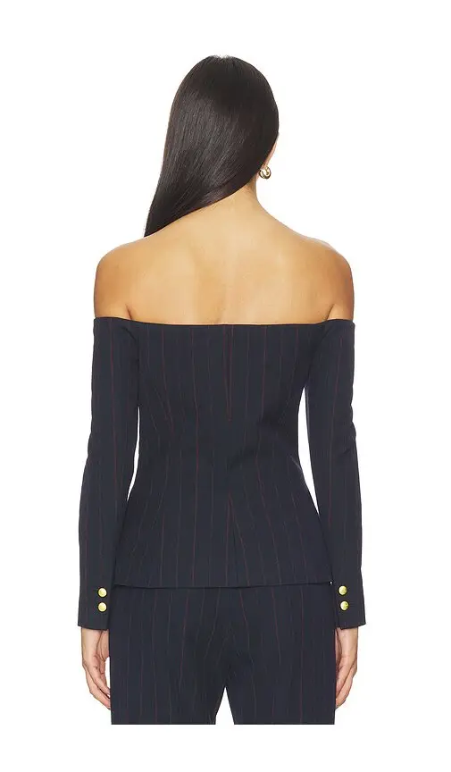 L'Agence Alice Off Shoulder Blazer