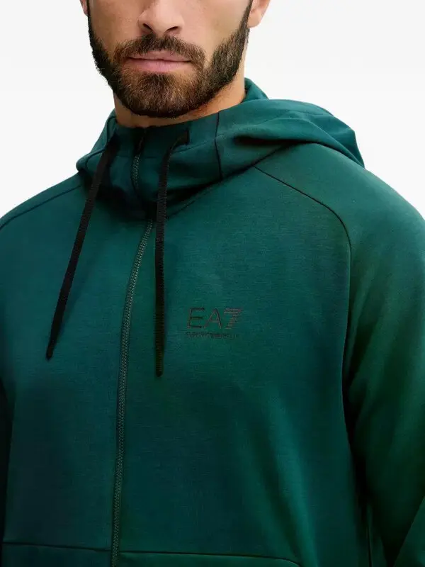 EA7 Zip-up Hooded Tracksuit Set - Green
