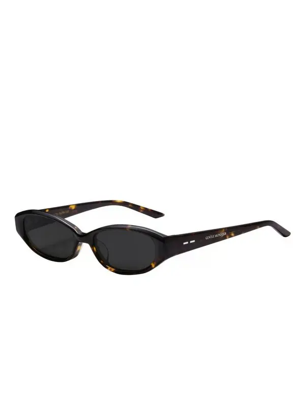 GENTLE MONSTER Monica 19 Oval-frame Sunglasses - Black