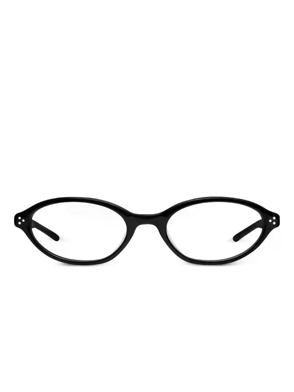 GENTLE MONSTER La Cha 01 Oval-frame Glasses - Black