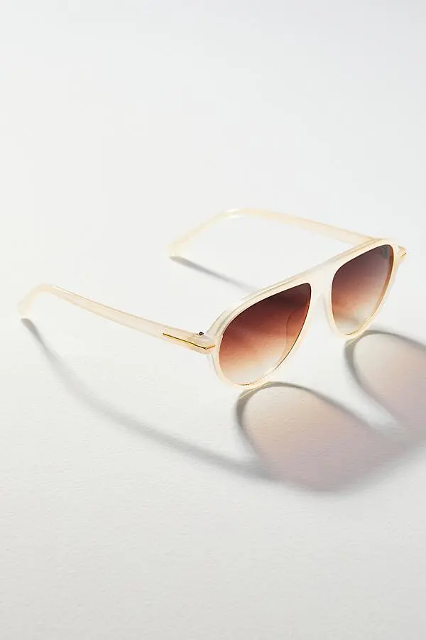 I-SEA Small Aviator Sunglasses - Cream