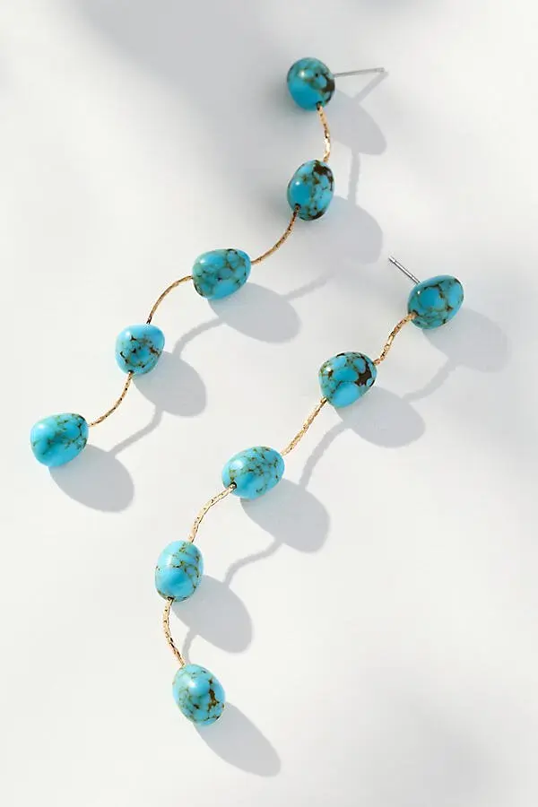 Ettika Drop Earrings - Turquoise