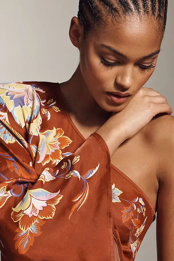 Farm Rio X One-Shoulder Mini Dress In Floral Beauty - 29% Off | Editorialist