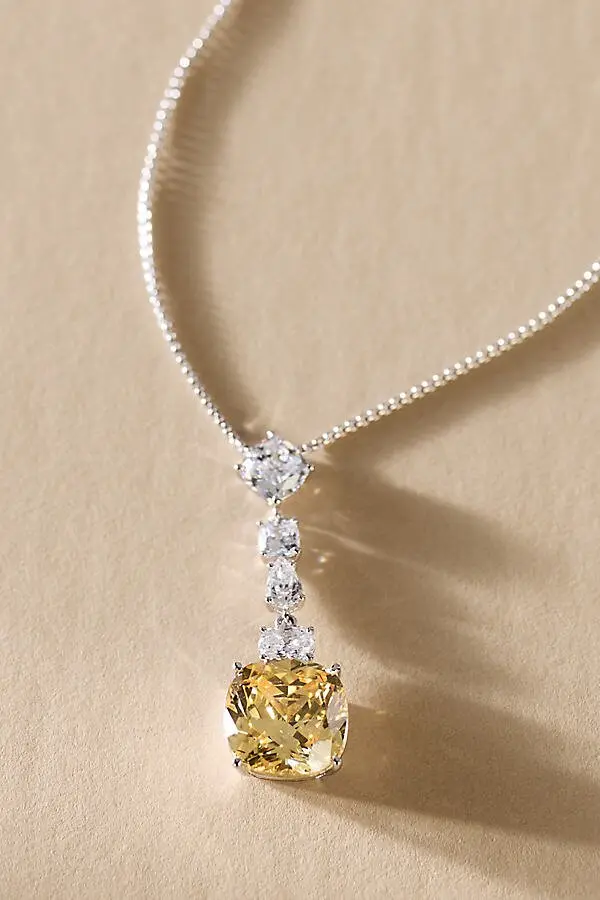 Nadri Soleil Crystal Y-necklace