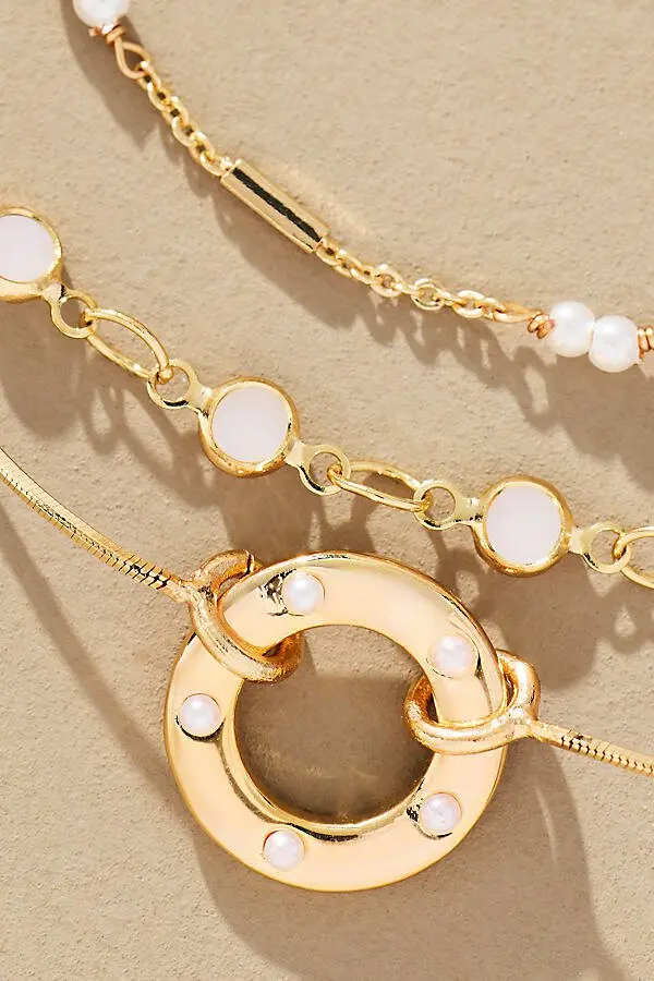 Anthropologie Birthstone Layered Necklace - June