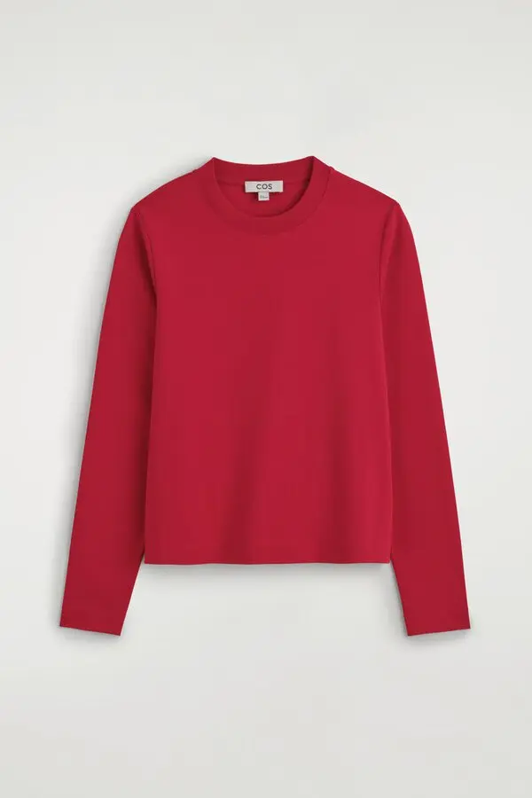 Cos Clean Cut Long-sleeved T-shirt - Red