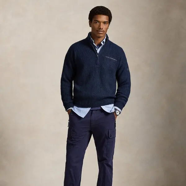 Ralph Lauren Quarter-zip Mockneck Sweater