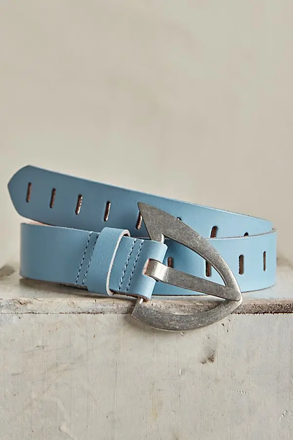 Free People We The Free Noa Leather Belt - Salt Water