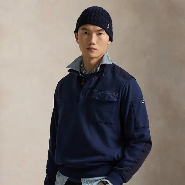 Ralph Lauren Loopback Fleece Utility Sweatshirt