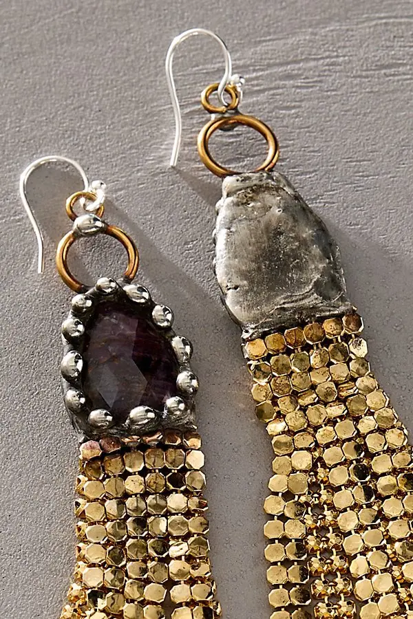 MIKAL WINN Stone Dangle Earrings