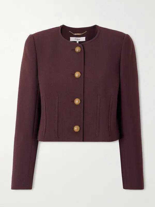 Chloé Wool-crepe Jacket