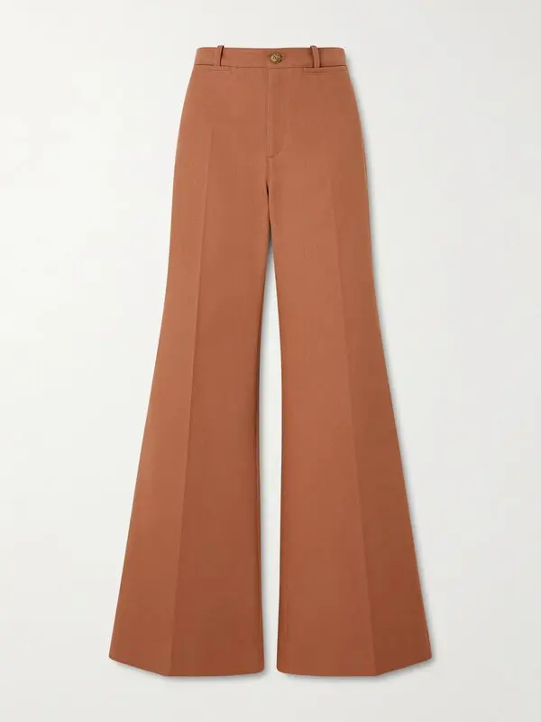 Chloé Organic Cotton Wide-leg Pants