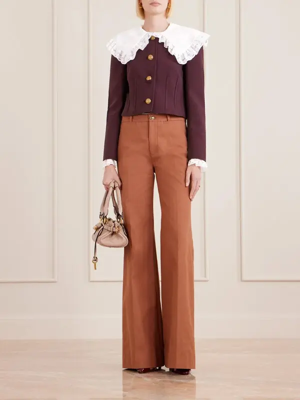 Chloé Organic Cotton Wide-leg Pants