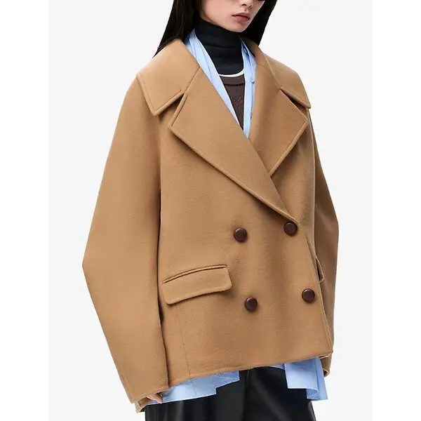 Loewe Double-breasted Notched-collar Wool Jacket