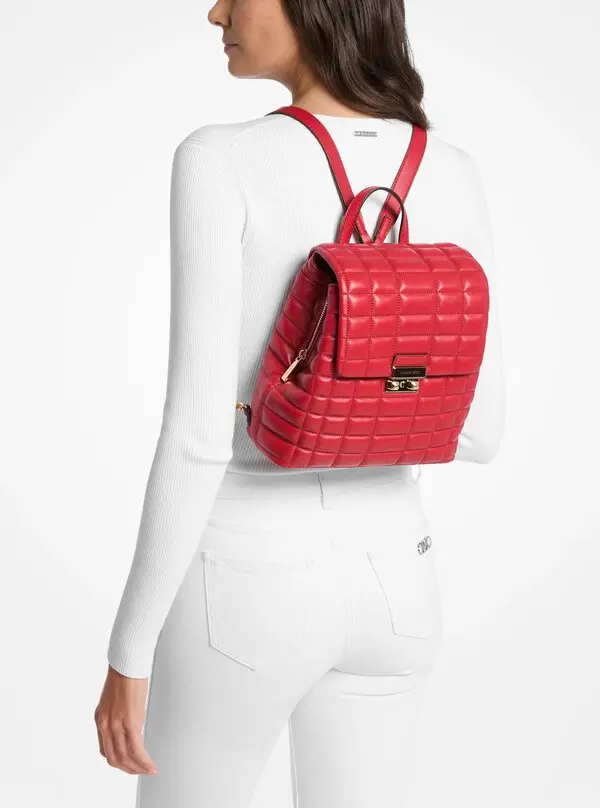 Michael Kors Tribeca Small Quilted Leather Backpack