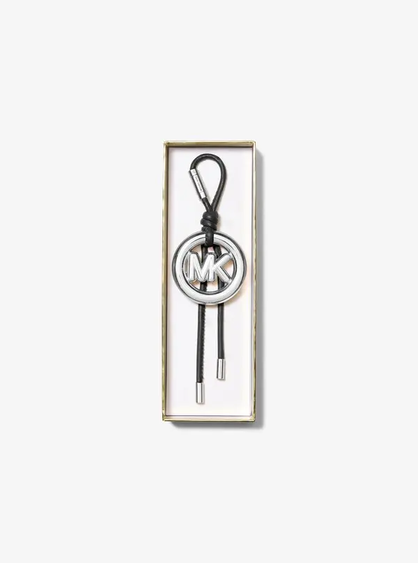 Michael Kors Leather Mk Pop Charm In By - Black