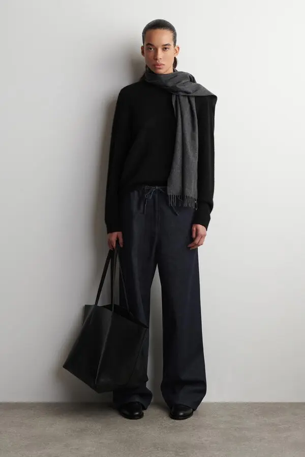 Cos Drawstring Denim Pants
