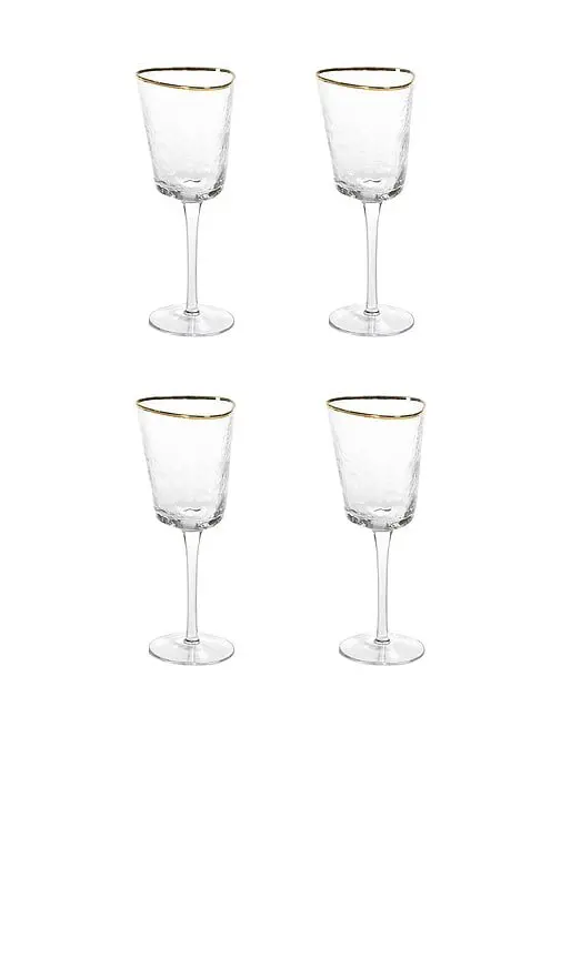 The Favorites Aperitivo Triangular Wine Glasses Set Of 4 - Neutral