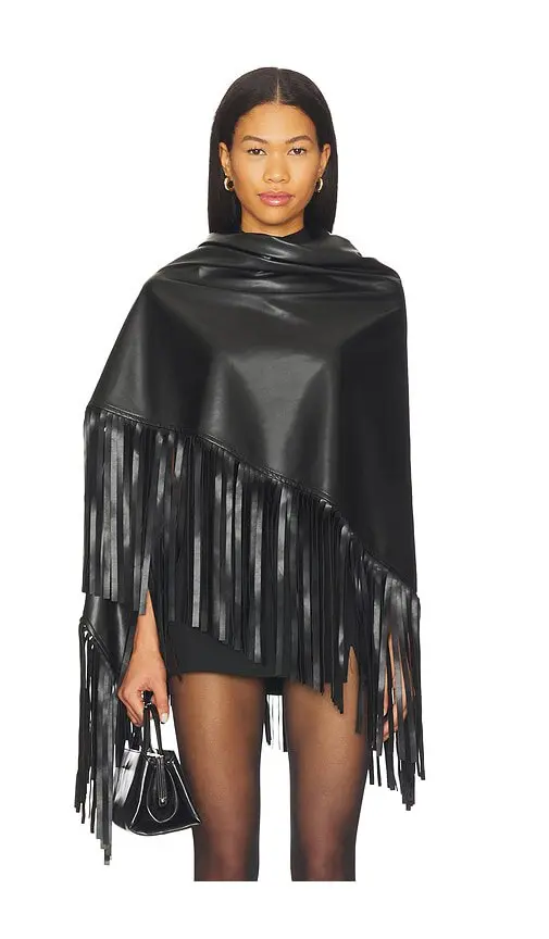 SELMACILEK Fringe Scarf In . Also - Black