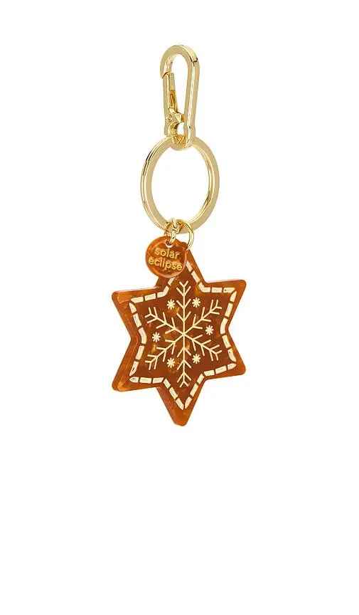 SOLAR ECLIPSE Hand-painted Gingerbread Star Bag Charm And Keychain