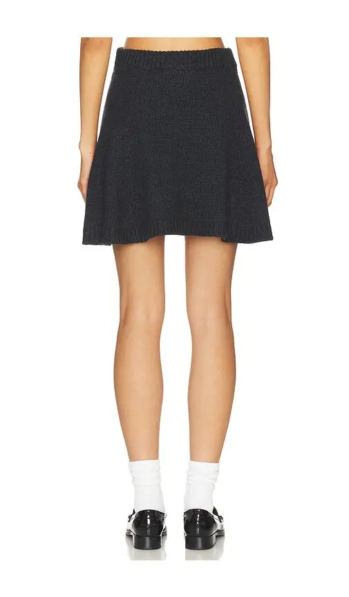 GANNI Chunky Wool Mix Mini Skirt