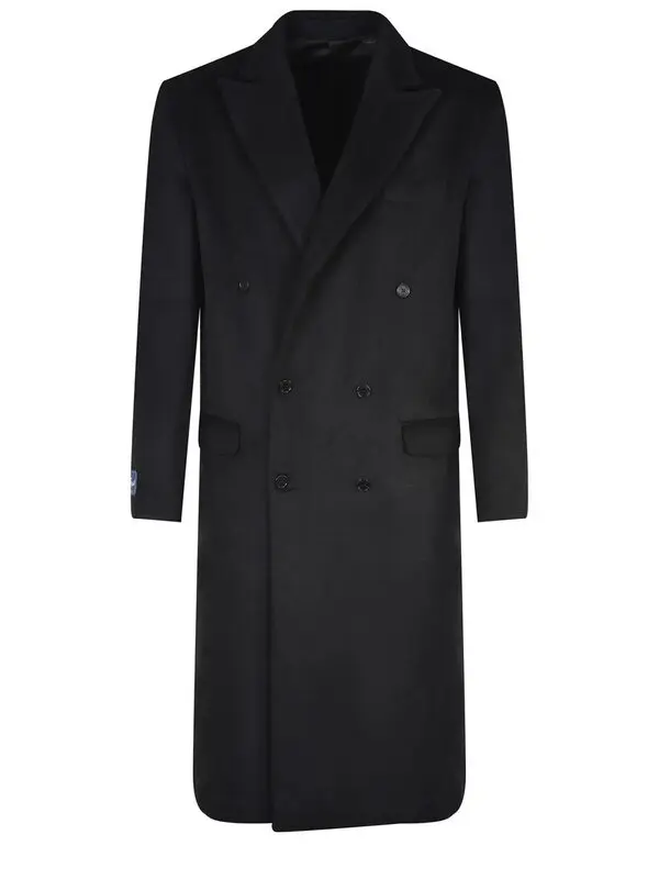 FAMILY FIRST Wool Blend Double-breasted Coat