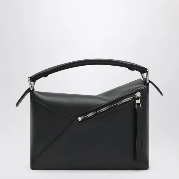 Loewe Small Puzzle Edge Bag In Leather - Black